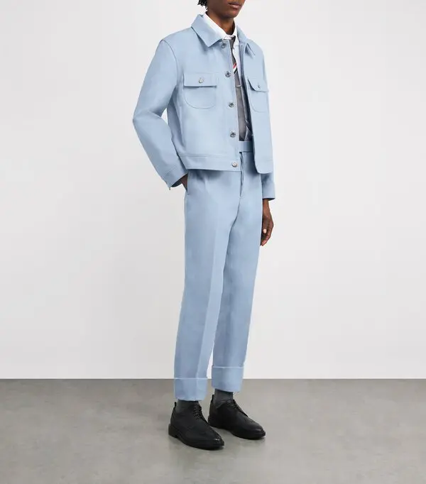 Thom Browne Cotton Backstrap Trousers