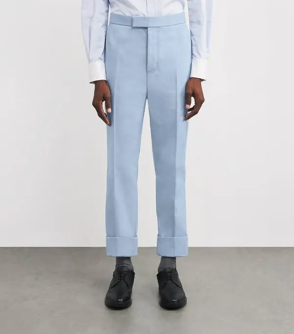Thom Browne Cotton Backstrap Trousers