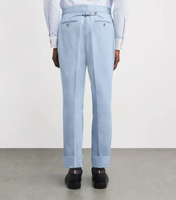 Thom Browne Cotton Backstrap Trousers