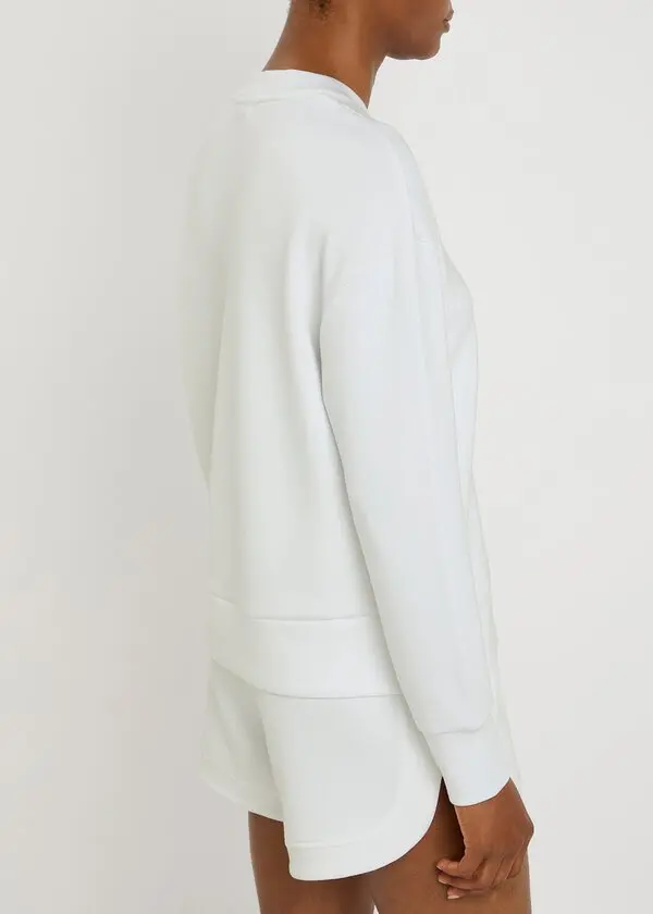 Varley Rasco Namesake Stretch-jersey Sweatshirt - White