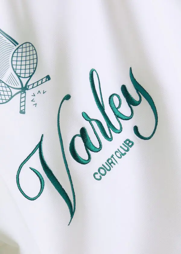 Varley Rasco Namesake Stretch-jersey Sweatshirt - White
