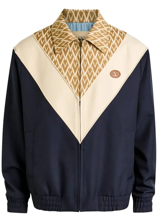 Valentino Garavani Colour-block Twill Jacket