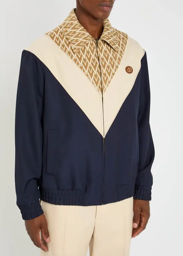Valentino Garavani Colour-block Twill Jacket