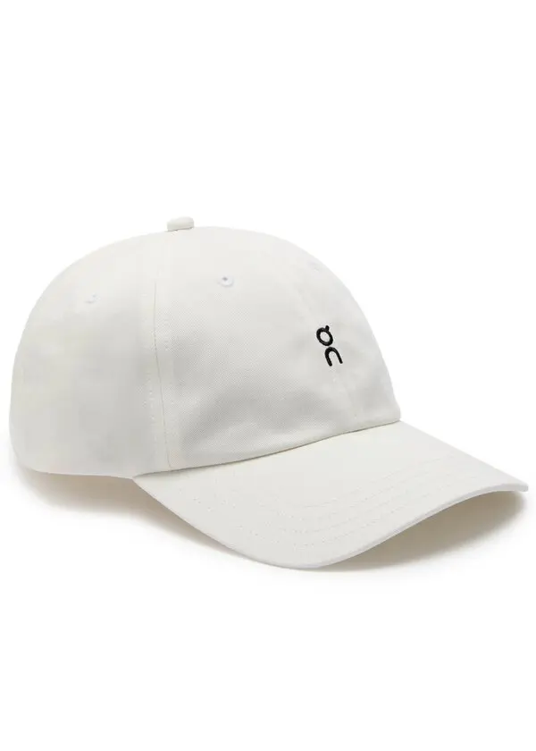 On Embroidered Logo Cotton Cap - Ivory