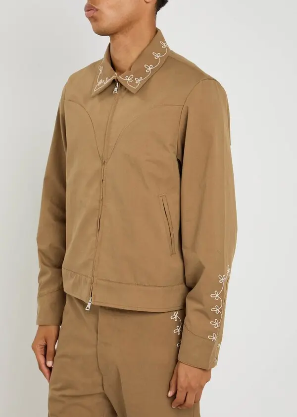 CHERRY LOS ANGELES Charro Embroidered Cotton Jacket