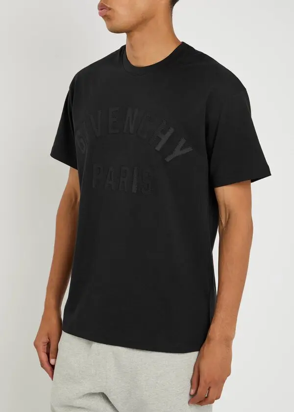 Givenchy Logo-appliquéd Cotton T-shirt - Black