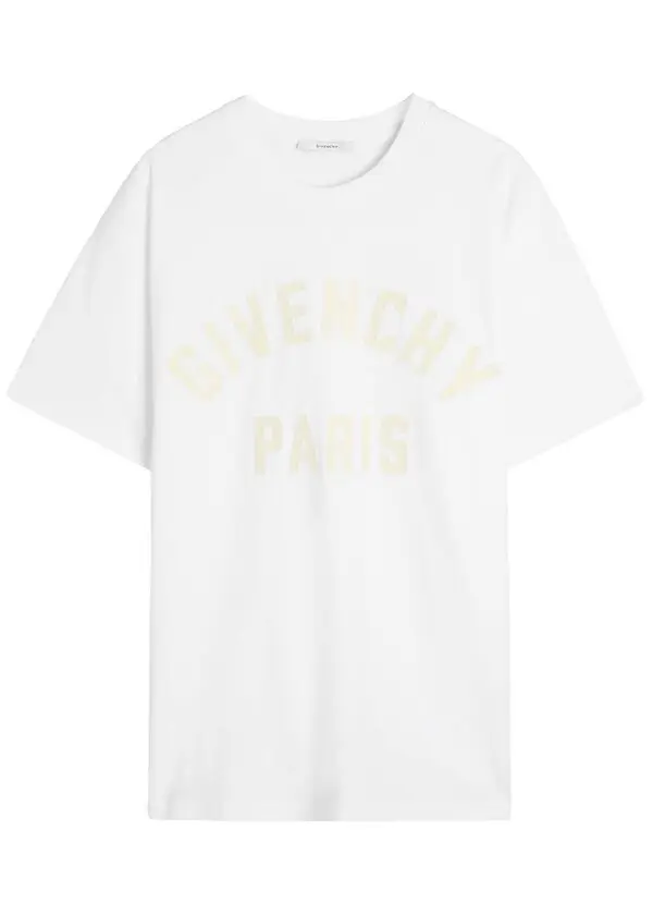 Givenchy Logo-appliquéd Cotton T-shirt - White