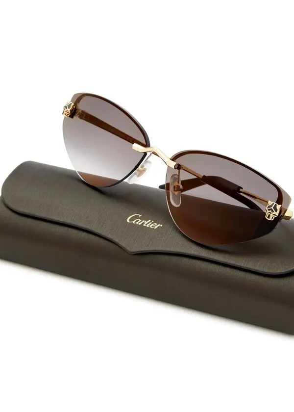 CARTIER Panthère De Cat-eye Sunglasses