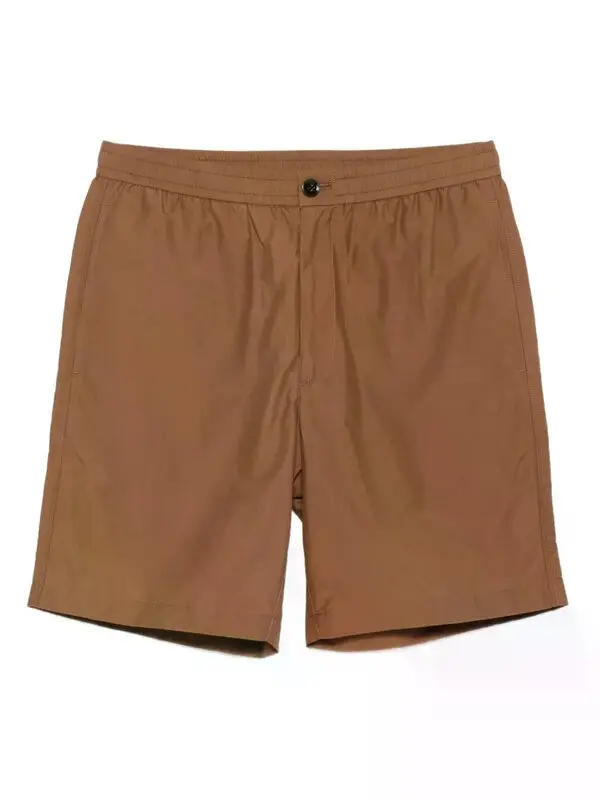 Theory Elastic-waist Cotton-blend Deck Shorts