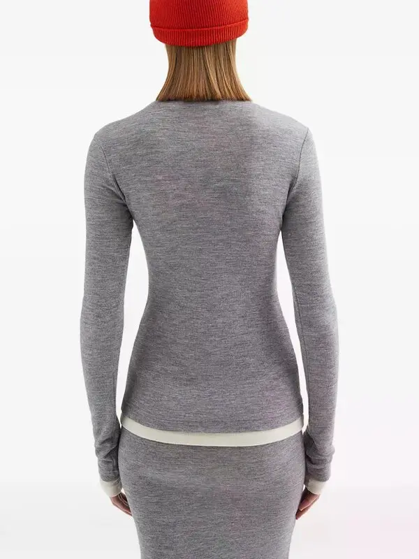 JIL SANDER Wool Layered T-shirt