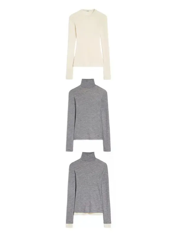 JIL SANDER Wool Layered T-shirt