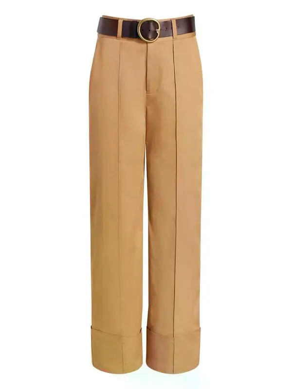 Cinq À Sept Pleated-cuff Trousers
