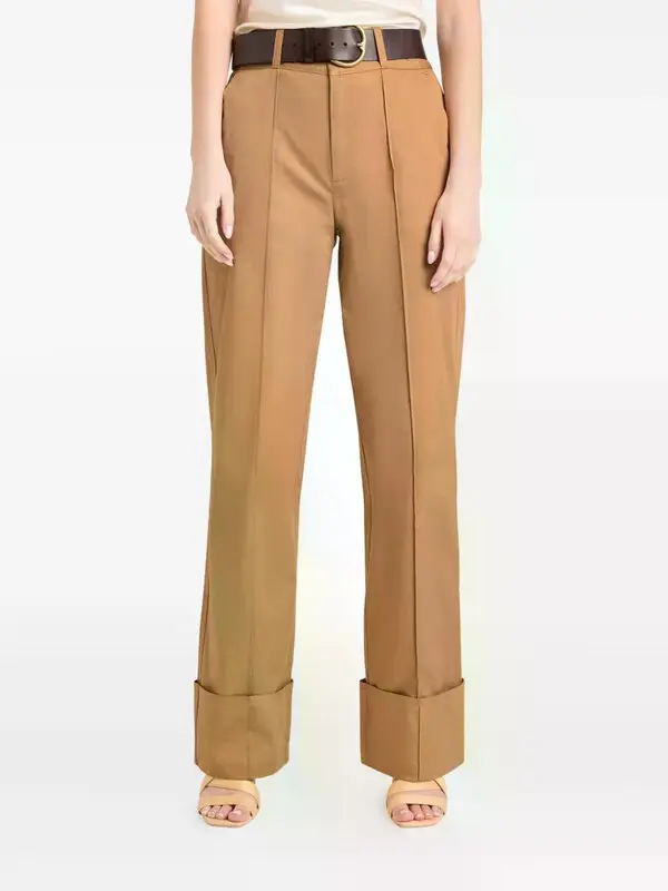 Cinq À Sept Pleated-cuff Trousers