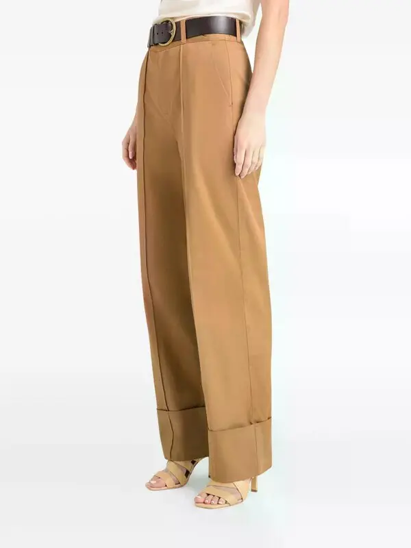 Cinq À Sept Pleated-cuff Trousers