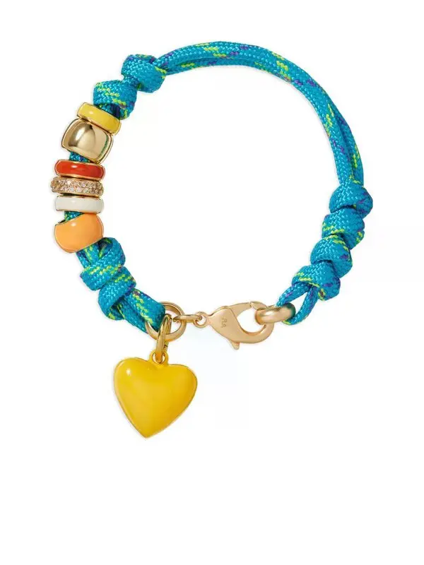 ROXANNE ASSOULIN The Happy Cord Beaded-charm Bracelet - Blue