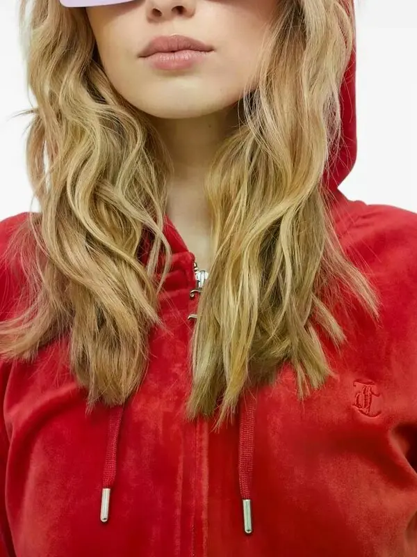 Juicy Couture Embroidered Zip-up Hoodie