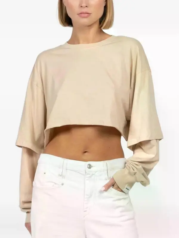 FREEDÉR Double-layered Cropped Top