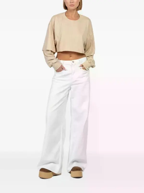 FREEDÉR Double-layered Cropped Top