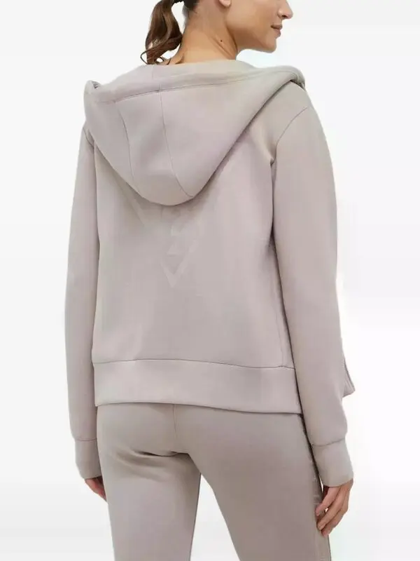 Guess Logo-plaque Zip-up Hoodie
