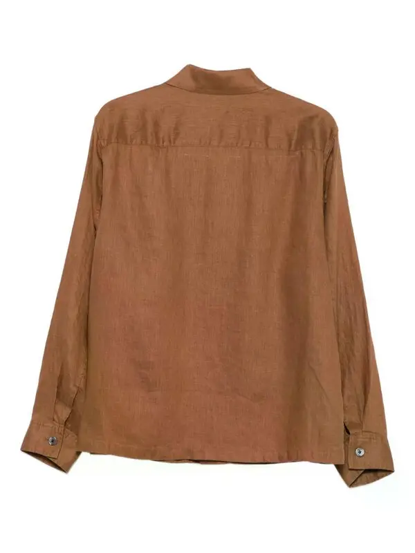 Theory Linen Shirt - Brown