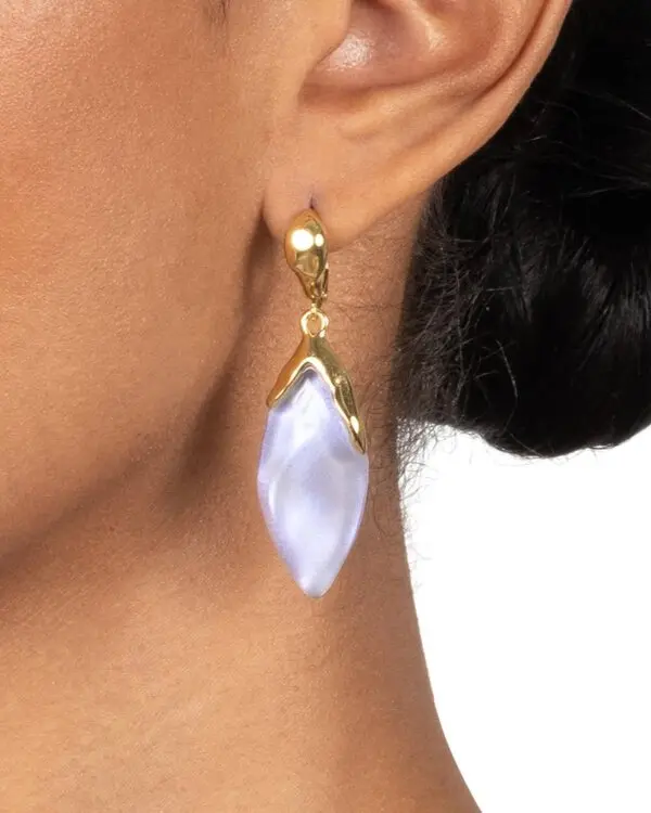Alexis Bittar Lucite Petal Leverback Earrings - Aurora