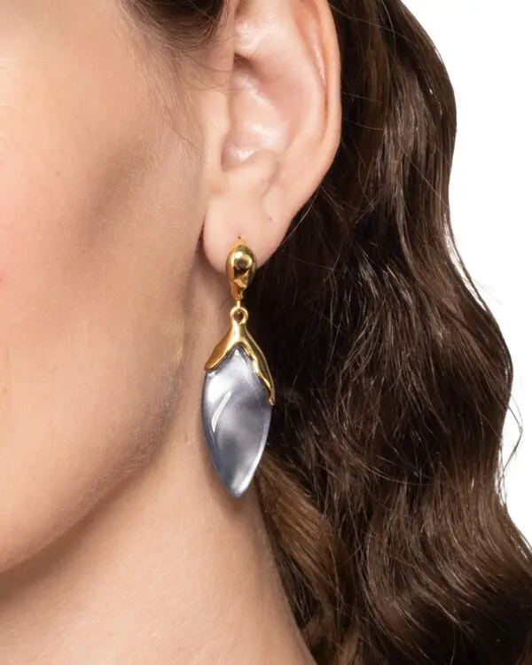 Alexis Bittar Lucite Earrings - Frozen Mist