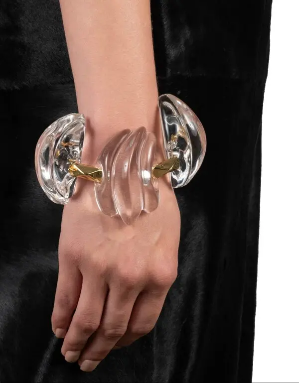 Alexis Bittar Liquid Lucite Sculptural Link Bracelet