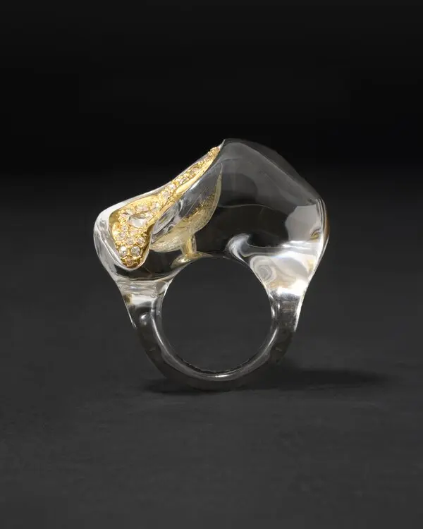 Alexis Bittar Liquid Lucite Crystal Ring