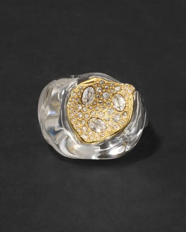 Alexis Bittar Liquid Lucite Crystal Ring