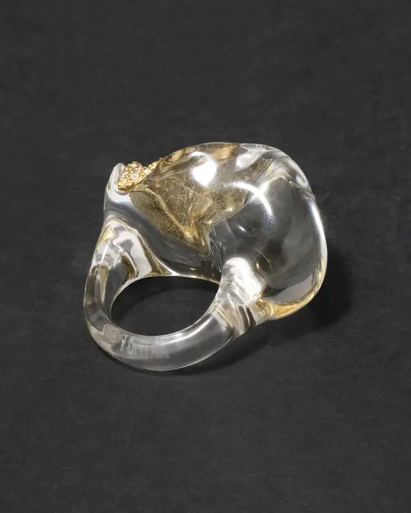 Alexis Bittar Liquid Lucite Crystal Ring