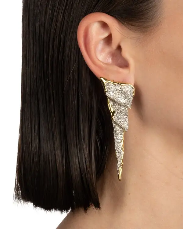 Alexis Bittar Solanales Crystal Cascade Post Earrings