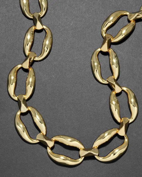 Alexis Bittar Molten Link Necklace - Gold