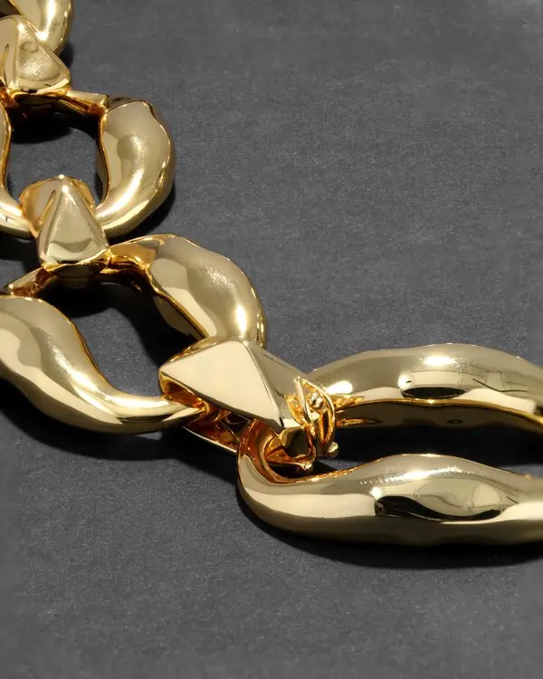 Alexis Bittar Molten Link Necklace - Gold