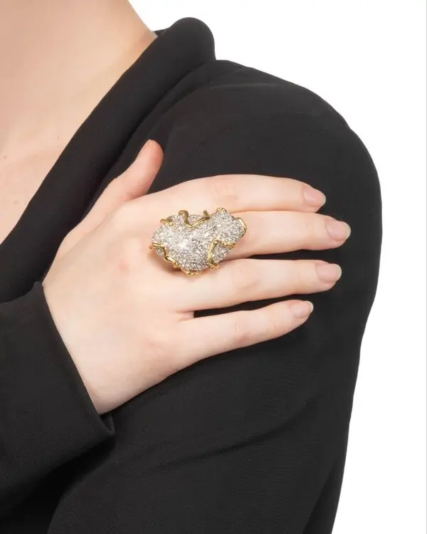 Alexis Bittar Solanales Crystal Pavé Geode Ring
