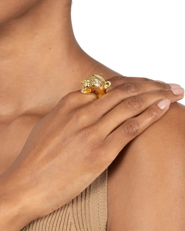 Alexis Bittar Panther Visage Ring