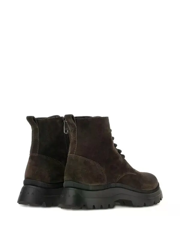 Hogan Suede Ankle Boots - Brown