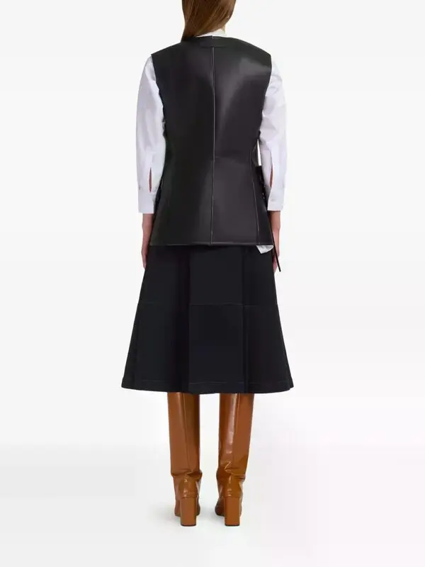 Marni Front-button Leather Gilet