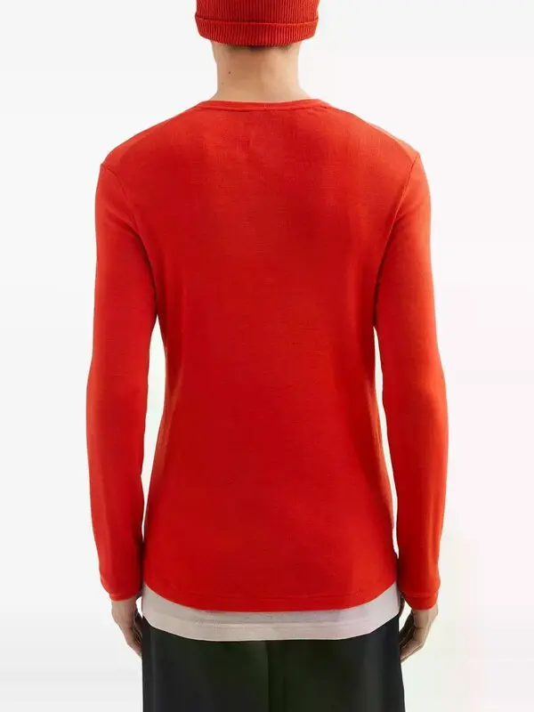 JIL SANDER Wool Layered T-shirt