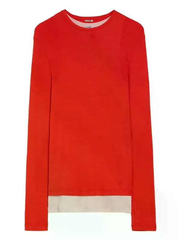 JIL SANDER Wool Layered T-shirt