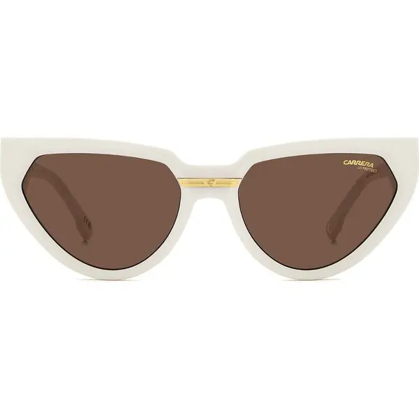 Carrera Eyewear Victory 57mm Butterfly Sunglasses - Ivory/brown