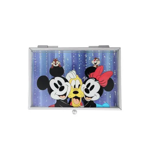 Disney 100th Anniversary Glass Jewelry Box - Silver, Clear