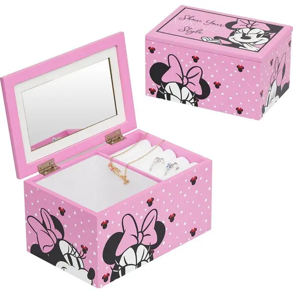 Disney Minnie Mouse Style Jewelry Box - Pink
