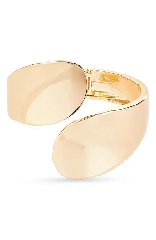 Nordstrom Round Edge Bypass Hinge Bracelet - Gold