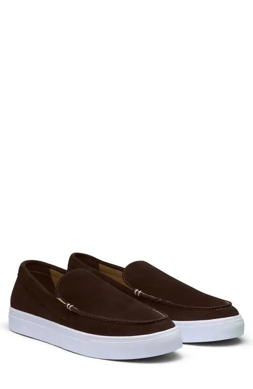 Swims Madison Water Repellent Leather Loafers - Espresso