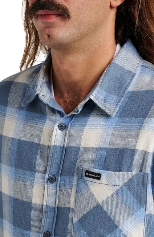 Quiksilver Penmar Check Cotton Flannel Button-up Shirt - China Blue
