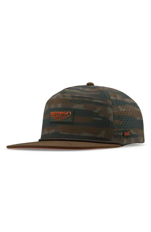 MELIN Hydro Coronado Brick Camo Snapback Hat - Everglade Camo