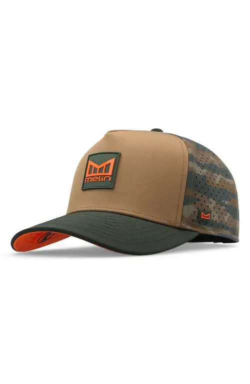 MELIN Hydro Odysea Stacked Camo Performance Ball Cap - Everglade Camo