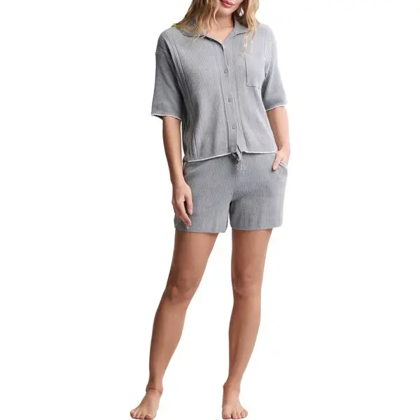 Barefoot Dreams Cozychic® Ultra Lite® Rib Pajamas - Moonbeam