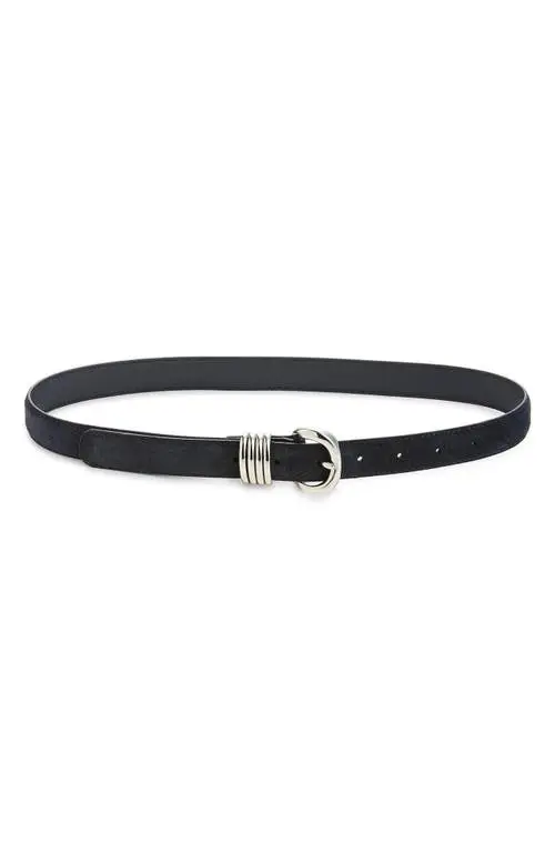 Madewell Metal Keeper Suede Belt - Juniper Berry