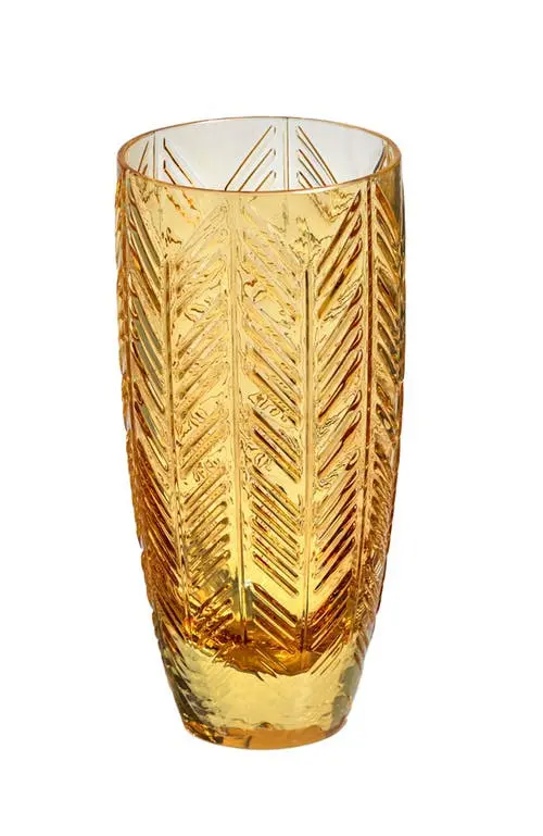 MISSONI HOME TABLEWARE Champagne Glasses Zig Zag Set Of 6 11 Oz, Diam. 2.5 - Amber